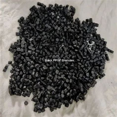 Reprocessed Rp Black Ppgf Granules For Engineering Plastics 0844 G