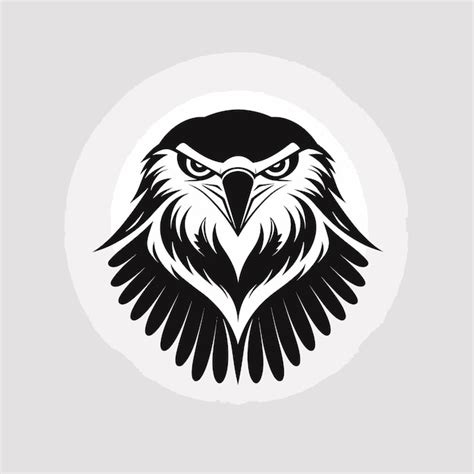 Premium Vector Simple Eagle Logo Design Black And White Logo Template