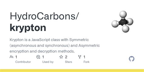 GitHub HydroCarbons Krypton Krypton Is A JavaScript Class With Symmetric Asynchronous And