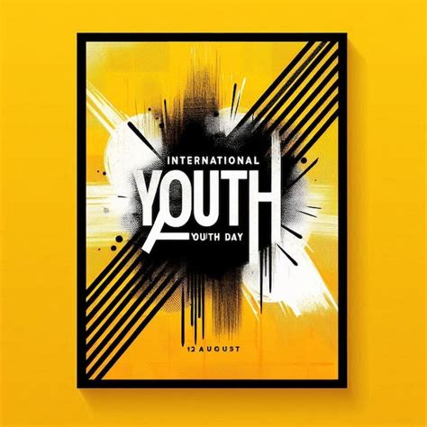 International Youth Day 12th August Creative Typography For Shirt