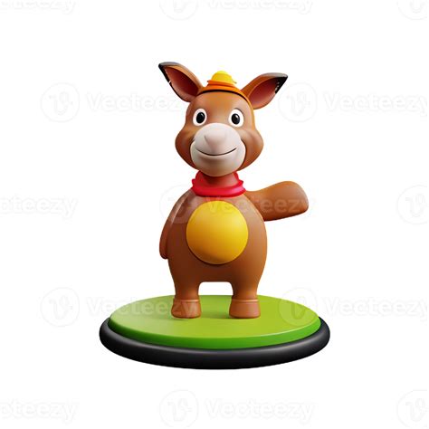 Donkey D Rendering Icon Illustration Png