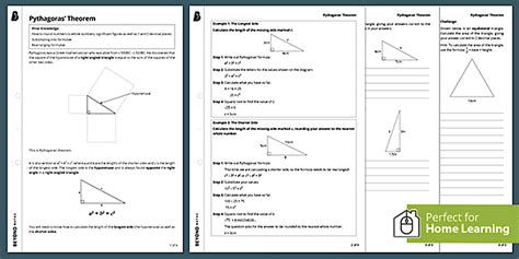👉 Pythagoras Worksheet Years 8 9 Maths Beyond