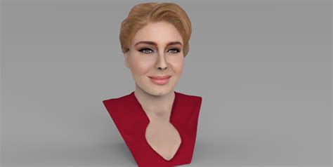 Adele Bust Ready For Full Color 3d Printing 3d Model 3d Printable