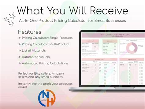 Pricing Calculator Spreadsheet Small Business Template Product Pricing Calculator Pricing