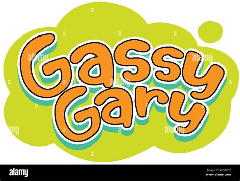 Gassy Gary Logo Text Design Illustration Stock Vector Image And Art Alamy