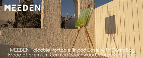 MEEDEN Artist Field Easel Tripod Beech Wooden Painting Easel Stand