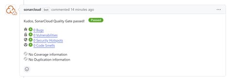 No Coverage Information Reported In Github Comment Sonarqube Cloud