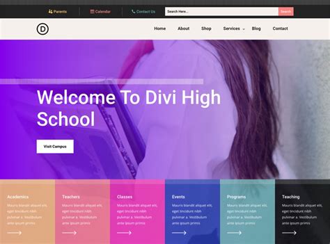 Download A Free Header And Footer Template For Divis High School