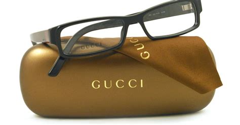 Eyeglass Frames For Men Gucci 1576 Black Eyeglasses Size 53m