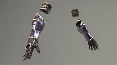 3d Elf Female Hand Armor Set Turbosquid 1731031