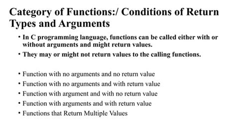 Functions And Structure In Programming C Pptx