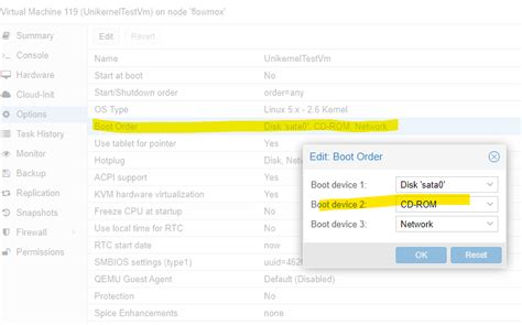 error no bootable device when starting image via proxmox · issue