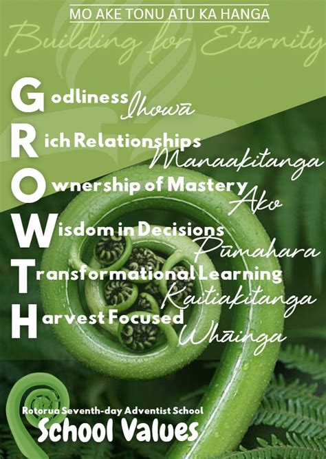 School Values Rotorua Seventh Day Adventist School