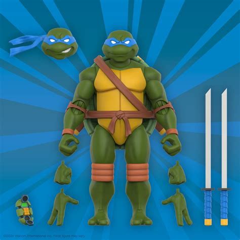 Super7 Teenage Mutant Ninja Turtles 2003 Leonardo Ultimates Action