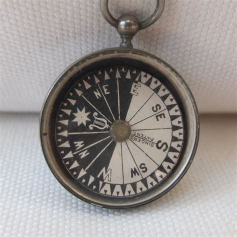 Singers Patent Pocket Compass C1868 Compass Library