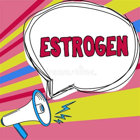 Conceptual Display Estrogen Conceptual Photo Group Of Hormones Promote