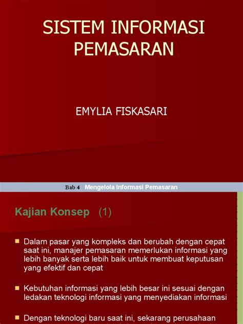 Sistem Informasi Pemasaran Pdf
