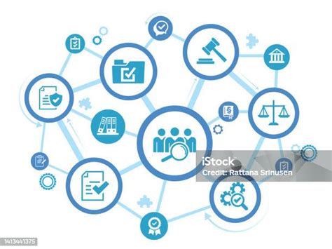 규정 준수 아이콘 개념 기업 사명 또는 규정 준수 정책 또는 연결된 아이콘의 윤리 관리 가치 0명에 대한 스톡 벡터 아트 및 기타 이미지 Istock