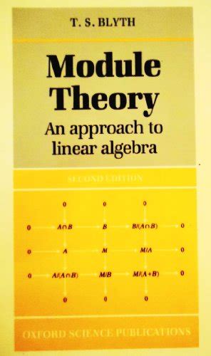 Module Theory An Approach To Linear Algebra Blyth T S