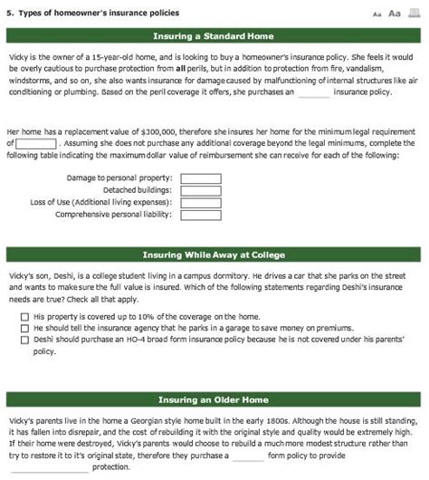 Solved Types Of Homeowners Insurance Policies Insuring A
