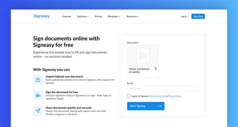 Sign Documents Online Signeasy