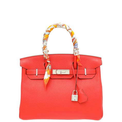 Hermes Bicolor Retourne Verso Birkin 30 Bag W Twillies The Closet