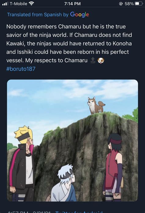 Chamaru Is Our Savior R Boruto