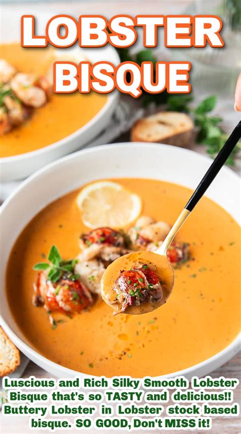 Lobster Bisque • Another Tasty Lobster Recipe • Two Purple Figs