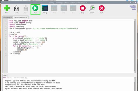 How To Make A Raspberry Pi Rss News Ticker Tom S Hardware