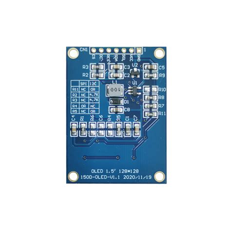 1 5 Oled Displaymodul 128x128 Hvid I2c Ssd1327 Med Printkort