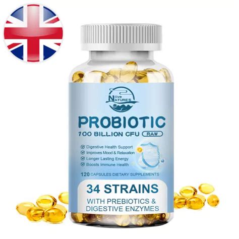 Probiotics For Gut Health Pro 100 Billion Daily Cfu Acidophilus 120