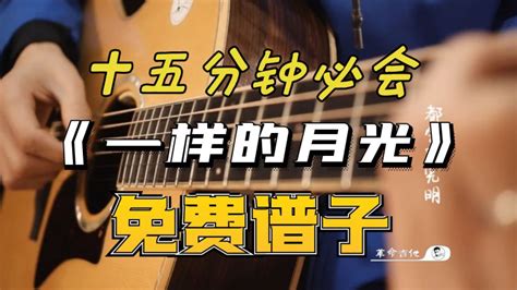 一样的月光吉他谱徐佳莹g调吉他弹唱教学附吉他谱 吉他园地