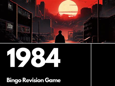 1984 by George Orwell Interactive Revision Bingo Game | Teaching Resources