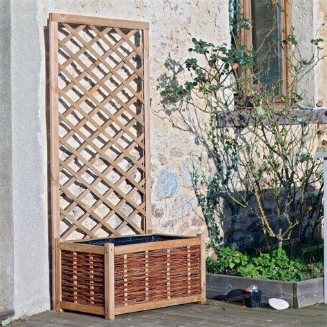 Bac Jardiniere Et Treillis En Pin FSC Mobilier De Jardin