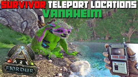 ARK Fjordur Vanaheim TELEPORT Locations Find POI Resources