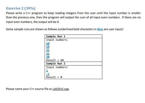 Solved Exercise 2 30 Please Write A C Program To Keep Chegg Com