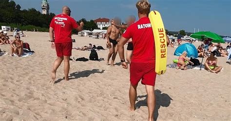 Pijany 39 latek zaatakował ratowników WOPR w Sopocie Jest nagranie