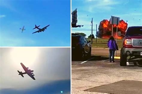 Midair Plane Crash In Dallas Airshow Caught On Video 6 Feared Dead