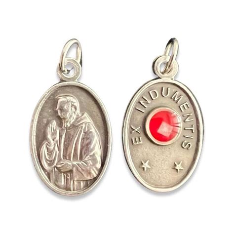 St Padre Pio Vestment Medal Pendant St Pio Relic Ex Indumentis