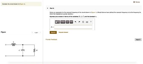 SOLVED Review Consider The Circuit Shown In Figure Part A Derive An Expression For The