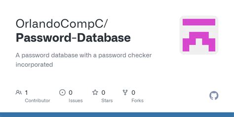 Github Orlandocompcpassword Database A Password Database With A