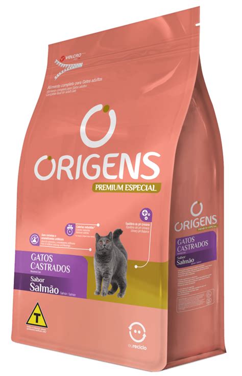 Origens Premium Especial Gatos Castrados Sabor Salmão Adimax