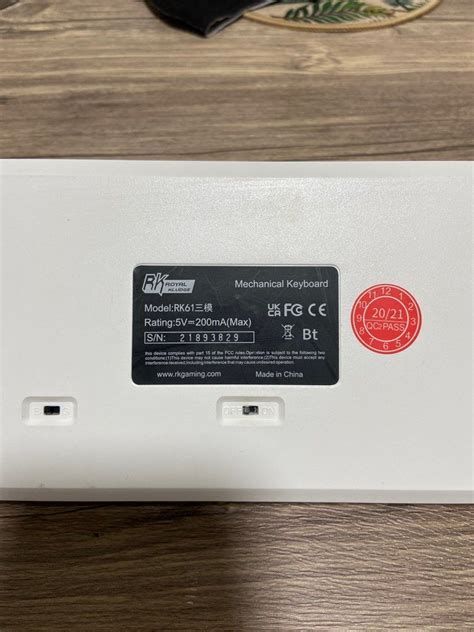 Red Switch Royal Kludge Rk61 Keyboard With Bingsu Keycaps Computers And Tech Parts And Accessories