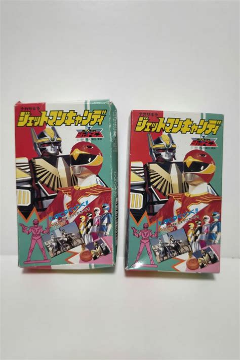 【未使用】新品即決 鳥人戦隊ジェットマン ジェットマンキャンディ ピタコン人形 キャラクターカード 未開封 食玩 ナガサキヤ 1991年 消し