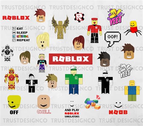 Roblox Svg Bundle Roblox Digital Download Roblox Birthday Svg