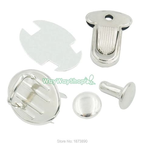 25 Sets Closure Catch Tuck Lock For Leather Bag Case Clasp Hangbag
