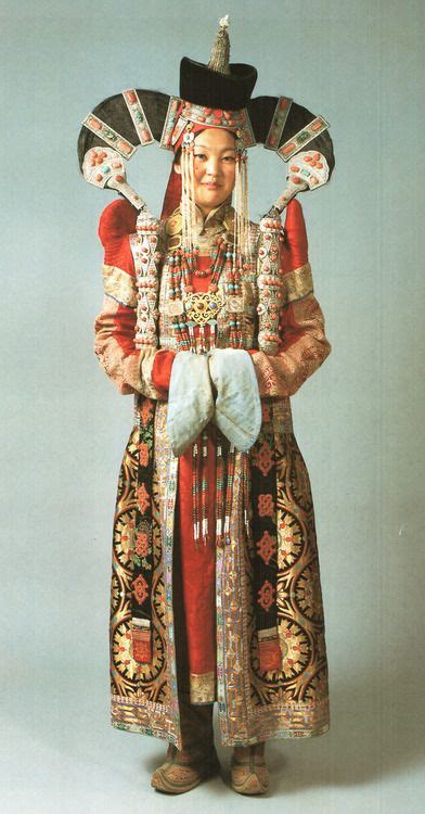 Halh Married Womans Outfit Late 19th Early 20th Century Mongolia
