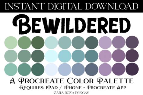 Regal Procreate Color Palette Graphic By Zararozadesigns · Creative Fabrica