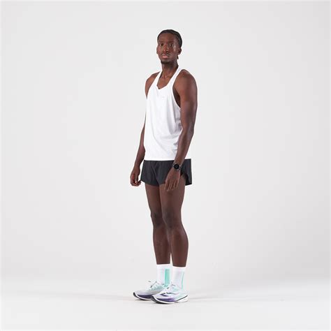 Mens Running Shorts Split Run 500 Black Kiprun Decathlon
