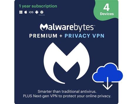 Malwarebytes Premium Privacy Vpn Plus Subscription 4 Device 1 Year Download